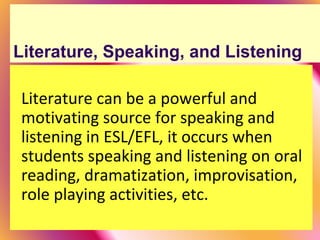 Literature for ESL | PPT