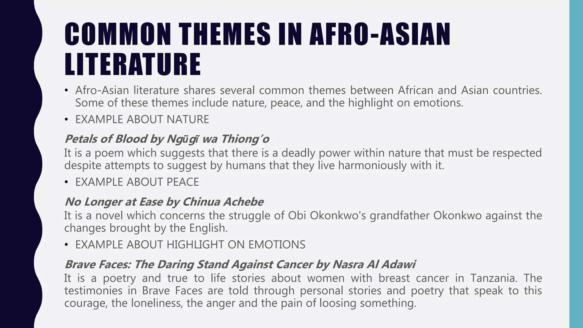 Afro-Asian Literature | PPTX