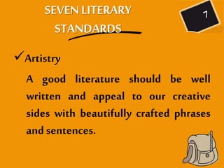 Literature and its Standards | PPTX