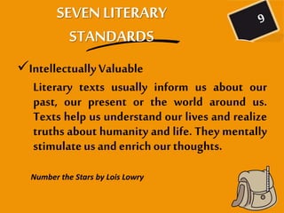 Literature and its Standards | PPTX