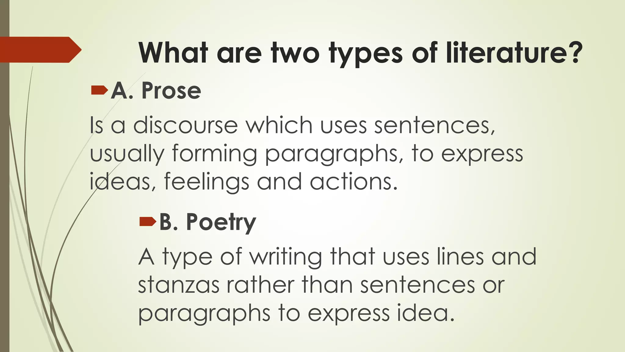 Literature and its types | PPTX