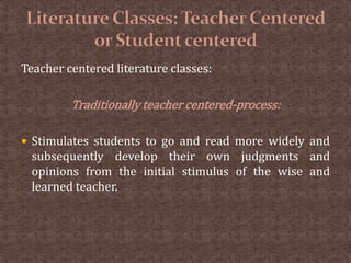 Presentase Literature and language teaching | PPTX