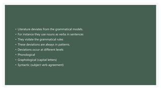 Literature as text | PPTX