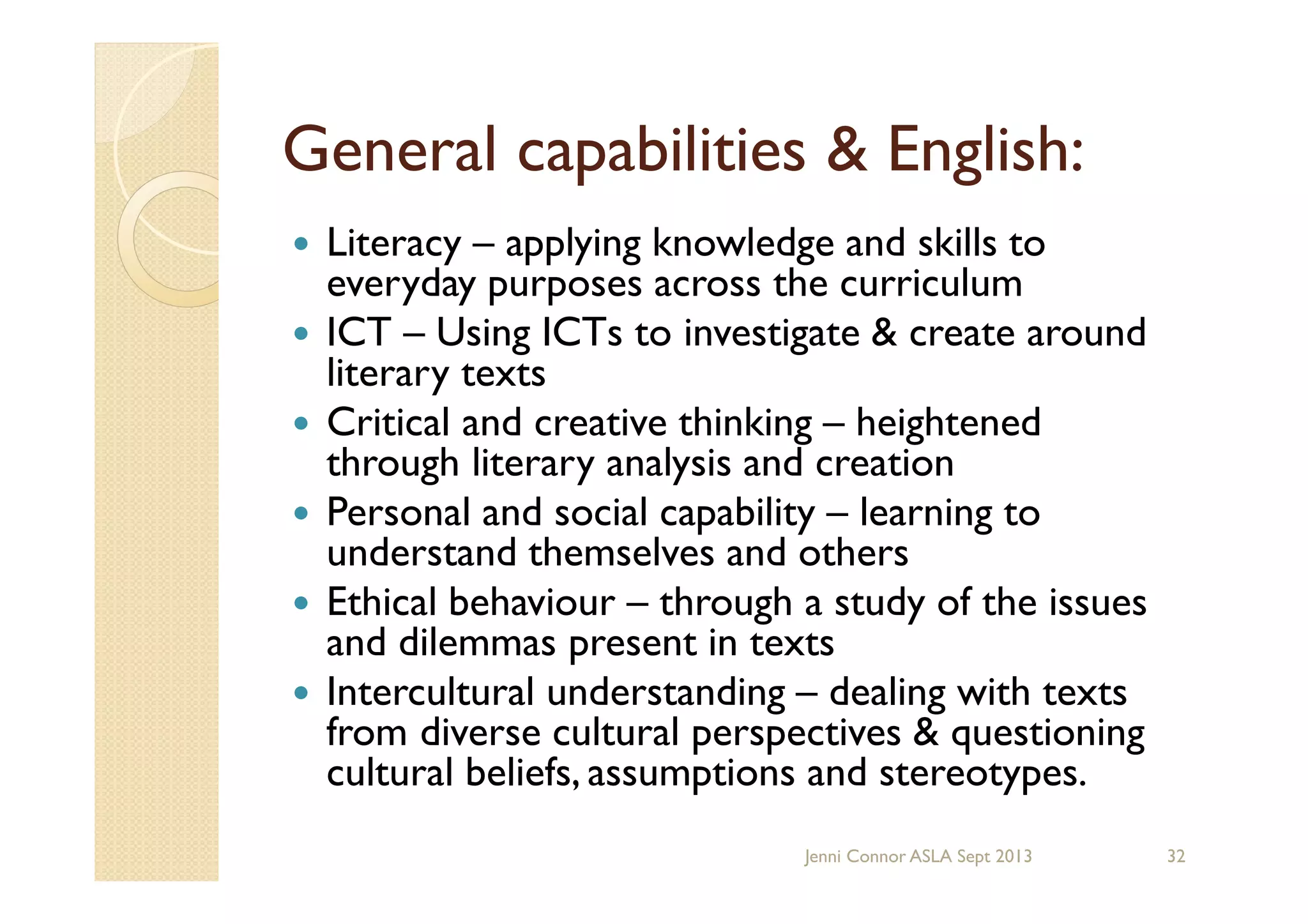 Literature and the Australian Curriculum | PDF
