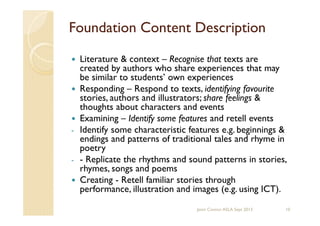 Literature and the Australian Curriculum | PDF