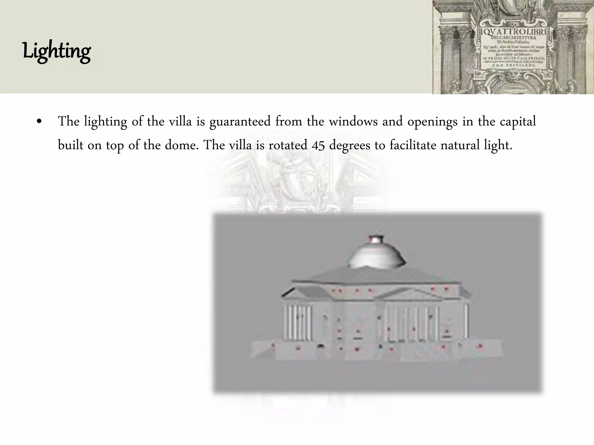 Literature case study - Villa la Rotunda | PPSX