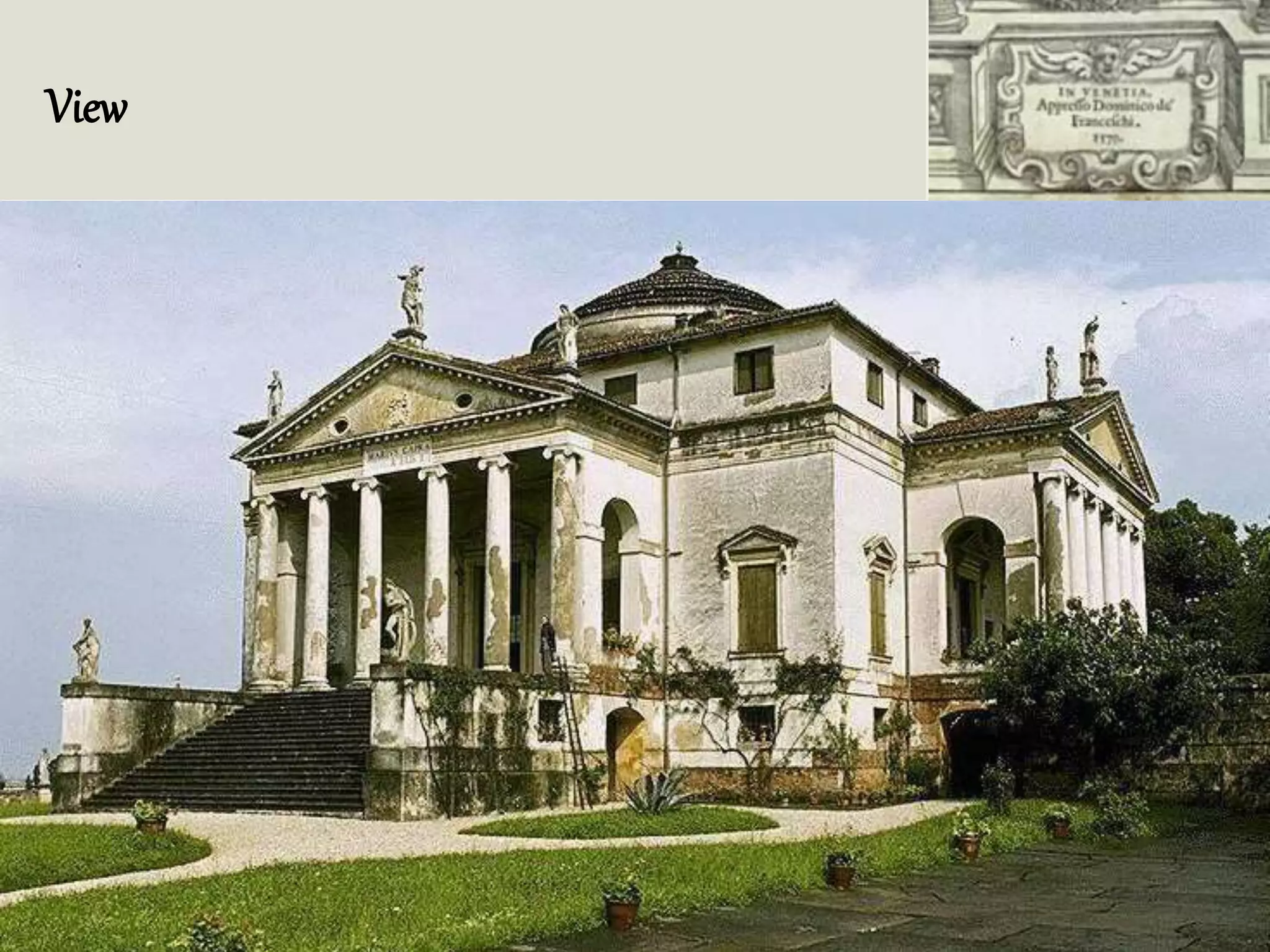 Literature case study - Villa la Rotunda | PPSX