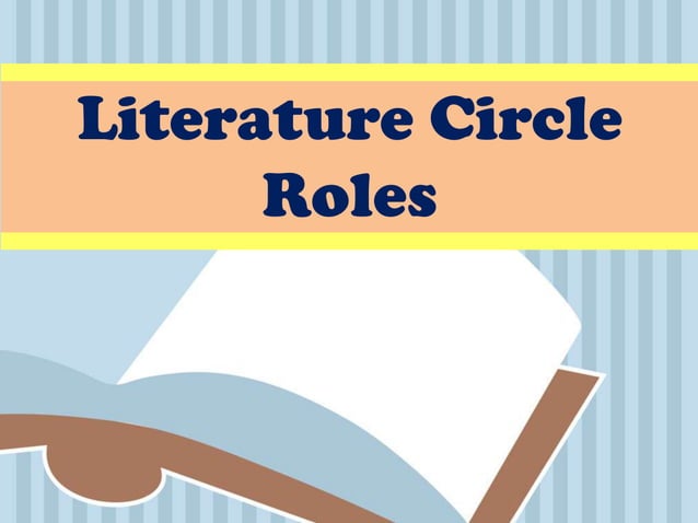Literature Circles - Roles | PPTX