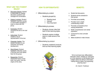 Literature circles | DOCX
