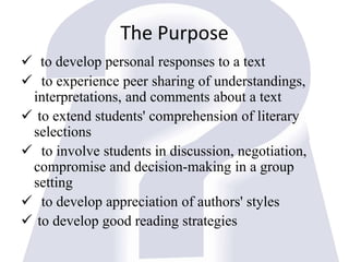 Literature circles | PPTX