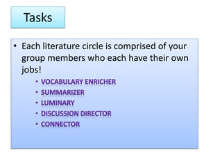 Literature circles | PPTX