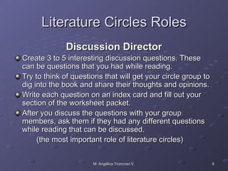 Literature circles ppt for lit workshop 141210 | PPT