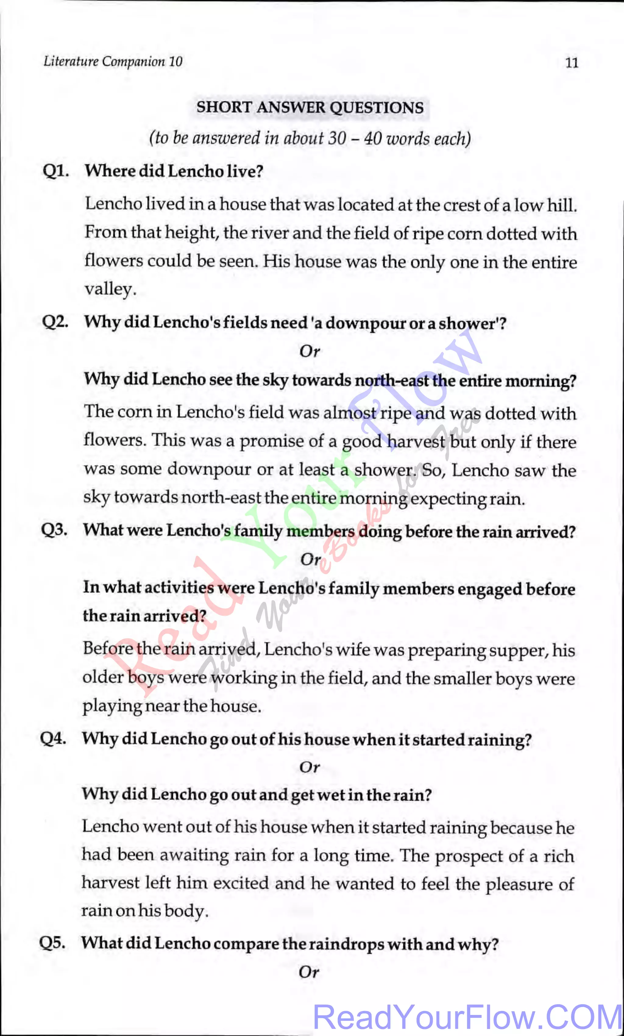 Literature Companion FIRST FLIGHT Class 10 | PDF