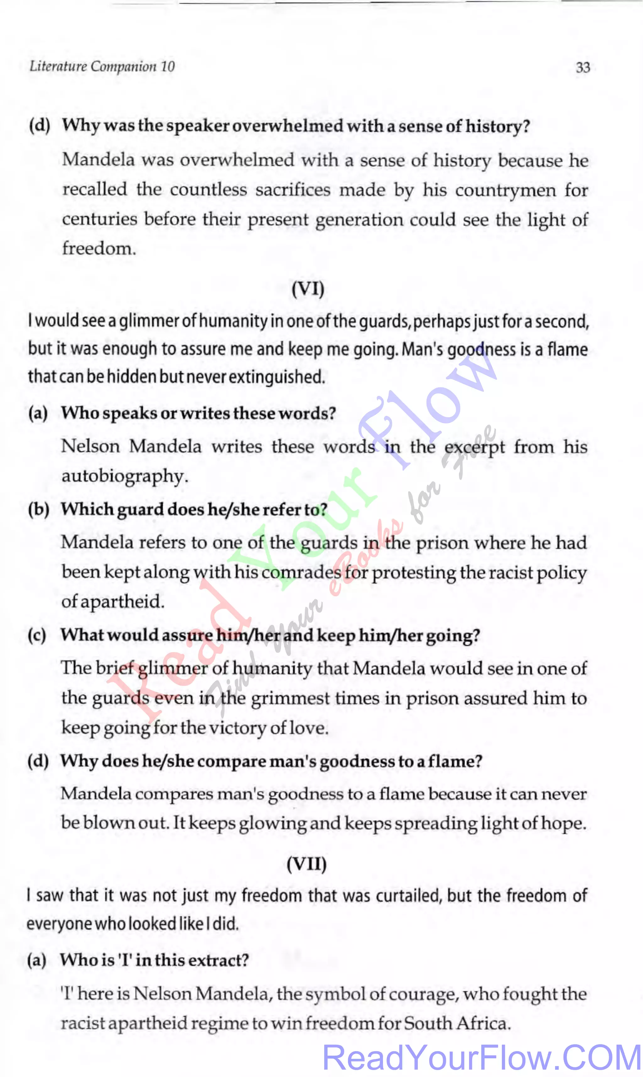 Literature Companion FIRST FLIGHT Class 10 | PDF