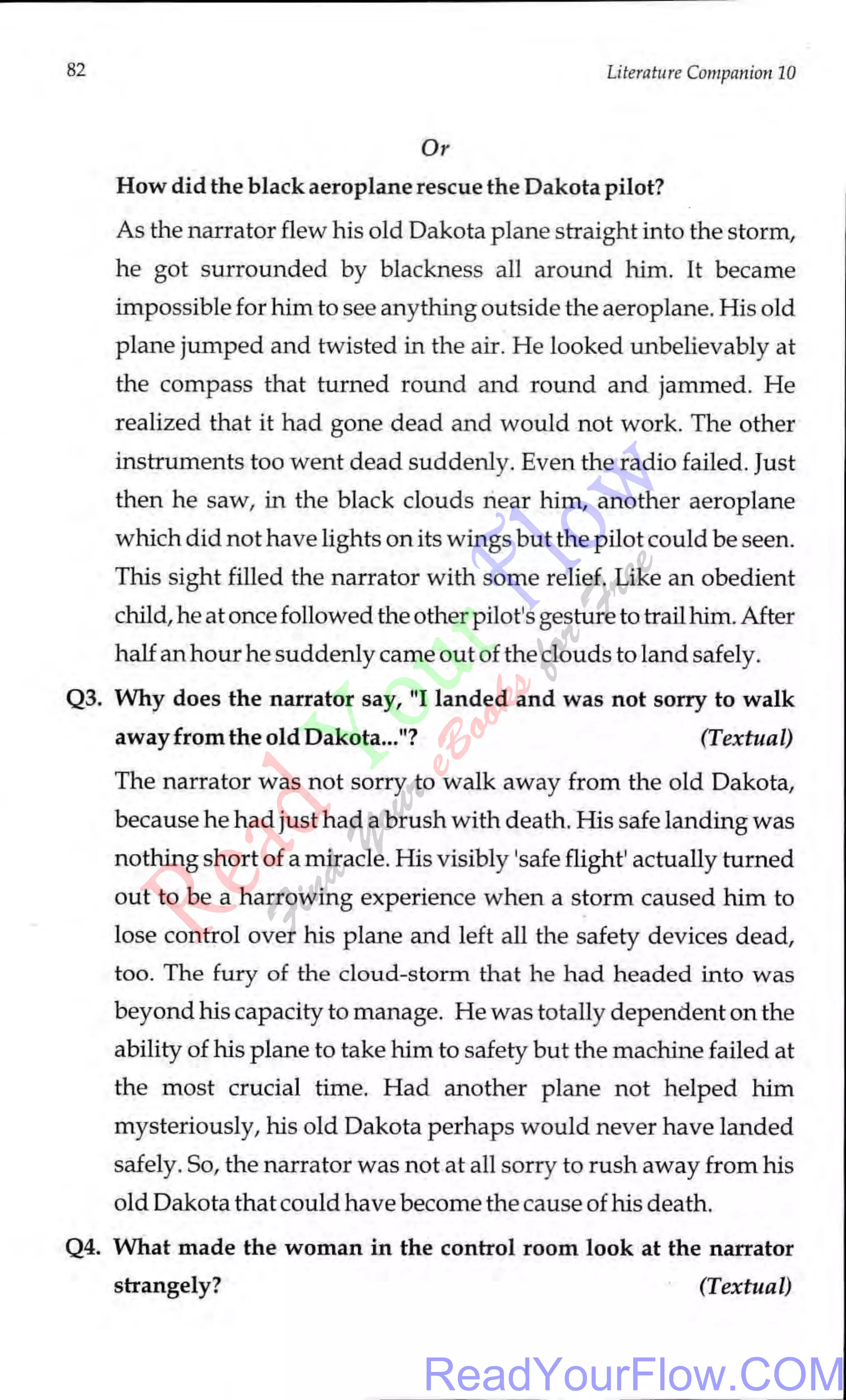 Literature Companion FIRST FLIGHT Class 10 | PDF