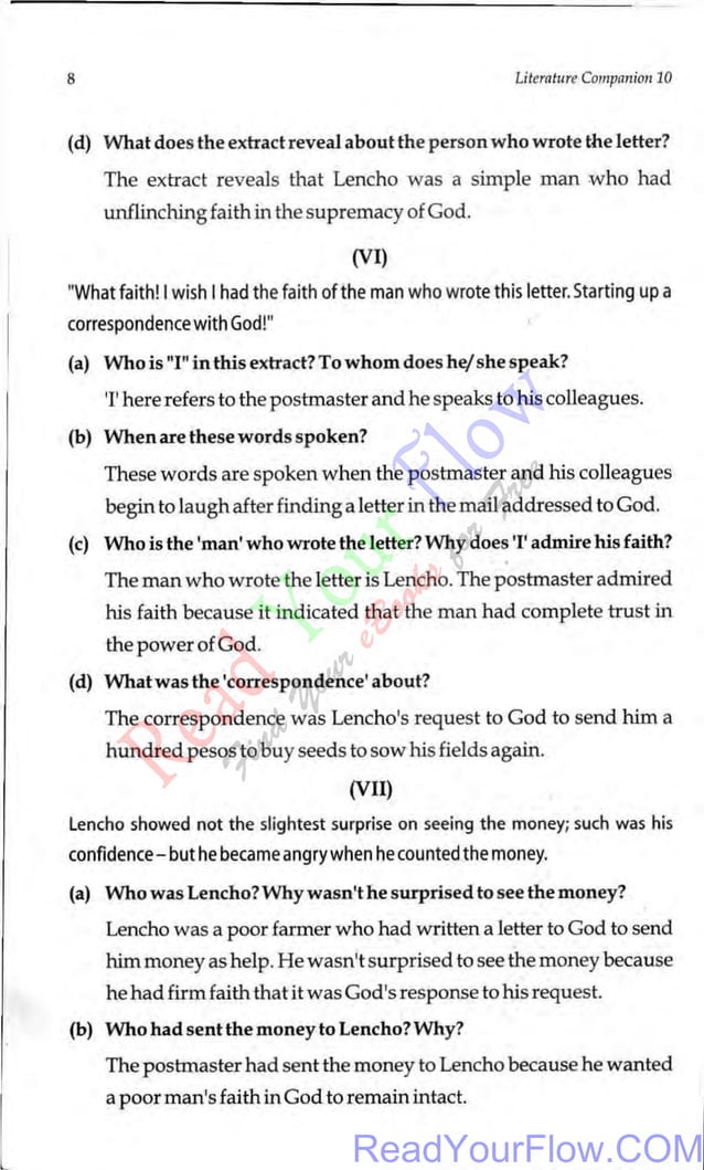 Literature Companion FIRST FLIGHT Class 10 | PDF | Air Travel | Travel Type