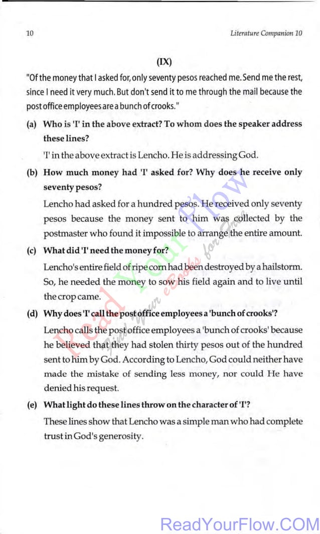 Literature Companion FIRST FLIGHT Class 10 | PDF | Air Travel | Travel Type