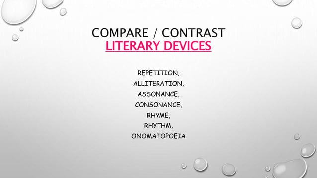 Literature compare contrast | PPT