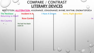 Literature compare contrast | PPT