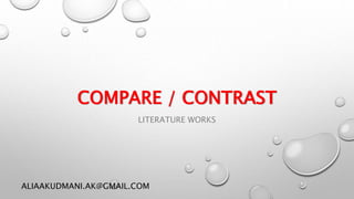 Literature compare contrast | PPT