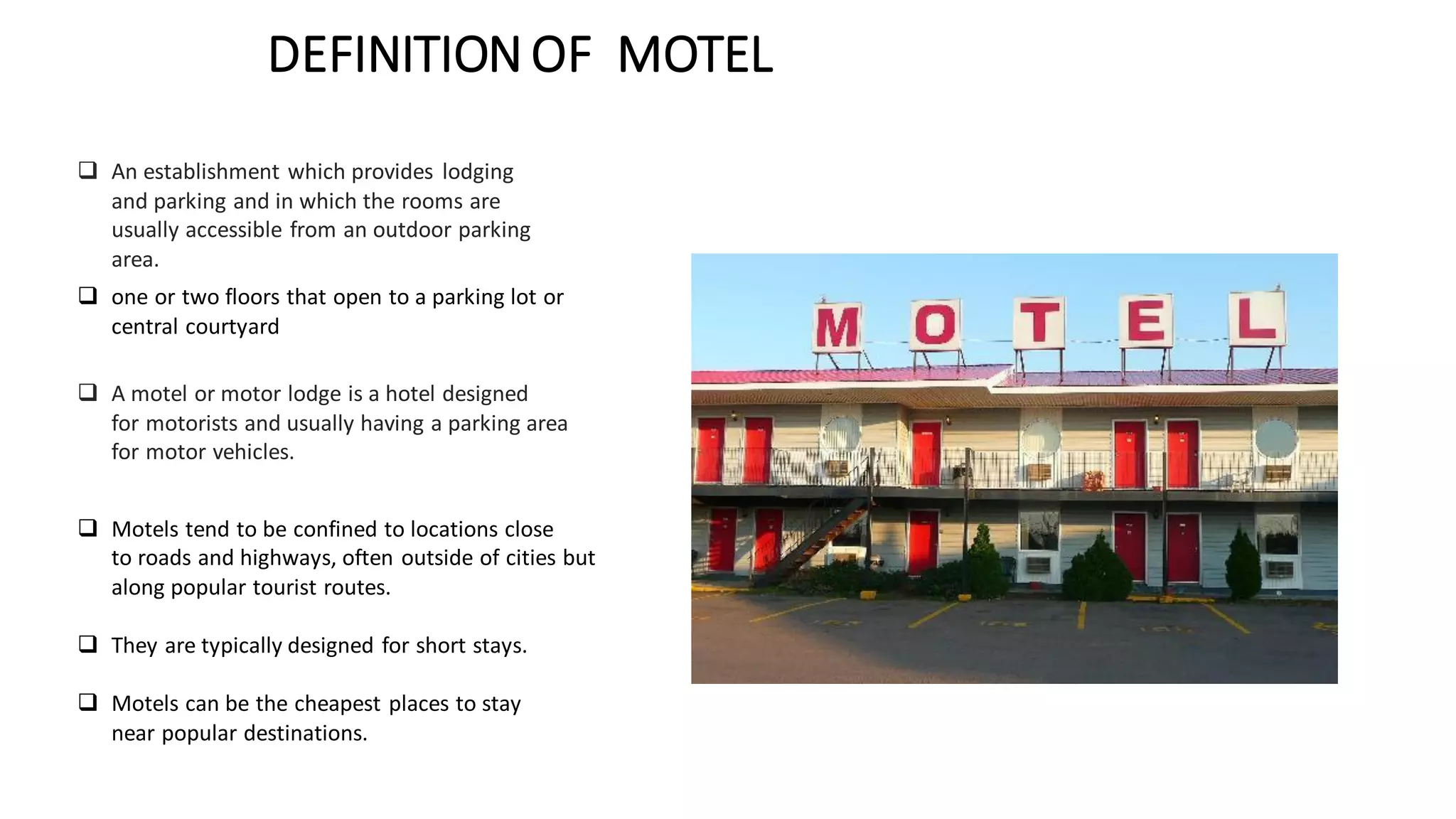 MOTEL HOTEL Literature design | PDF