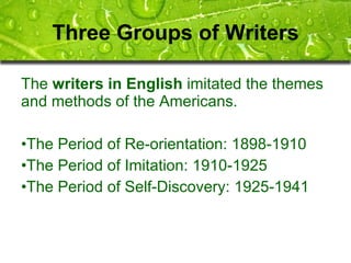 Literature during the american period | PPT