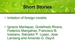 Literature during the american period | PPT