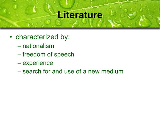 Literature during the american period | PPT