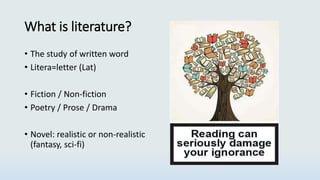 Literature: elements of fiction | PPTX