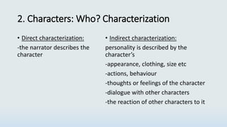 Literature: elements of fiction | PPTX