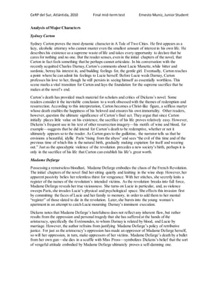 Charles Dickens 'A Tale of Two Cities' | DOCX