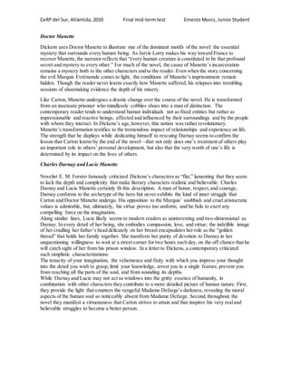 Charles Dickens 'A Tale of Two Cities' | DOCX