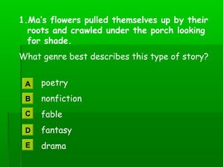 Literature genre quiz | PPT