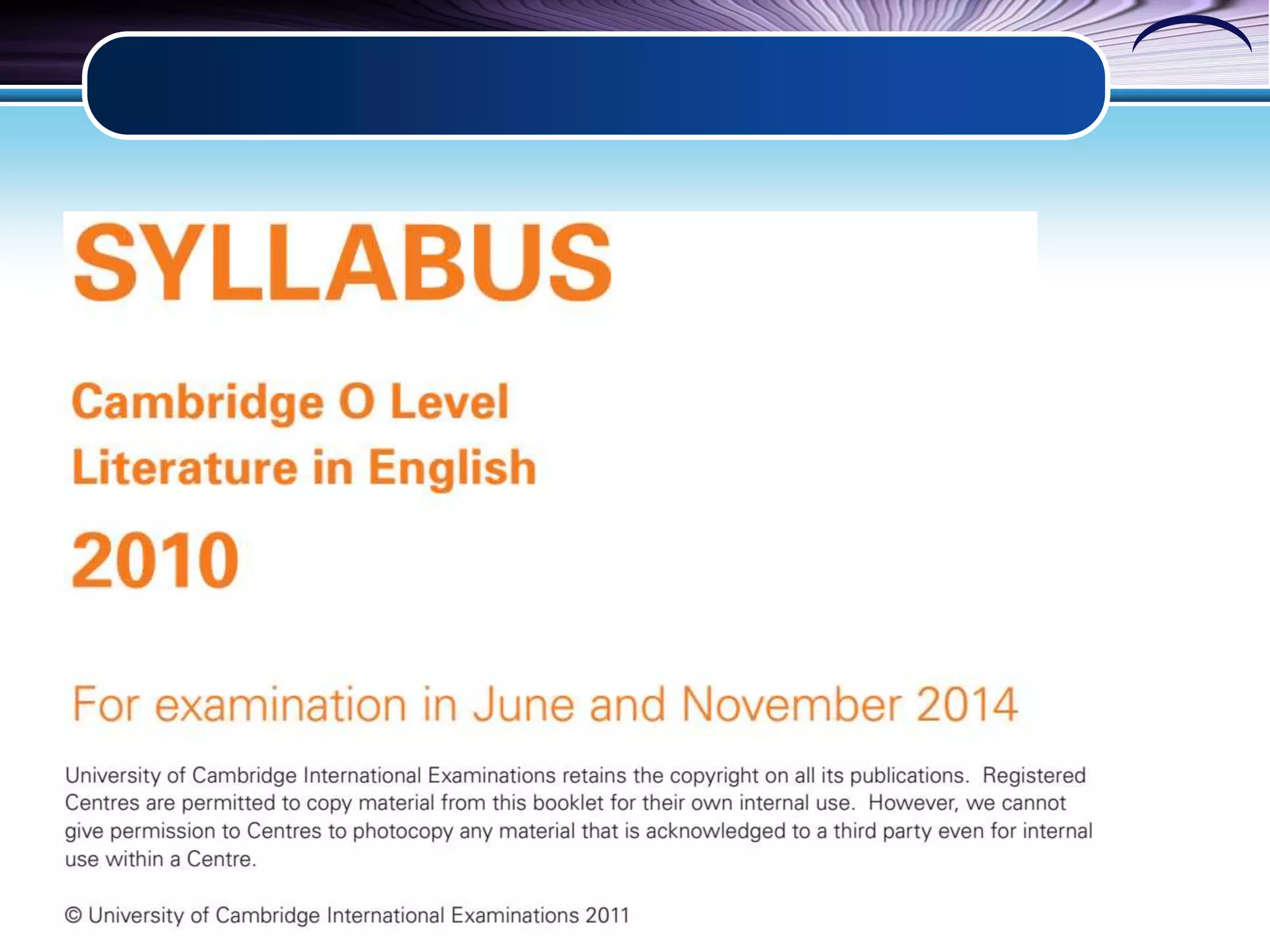 Literature_in_English_Syllabus | PPT