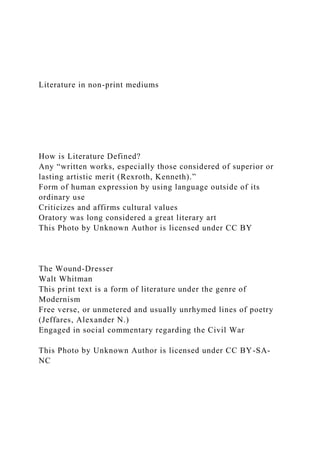 Literature in non-print mediumsHow is Literature.docx