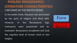Literature in Renaissance England | PPTX