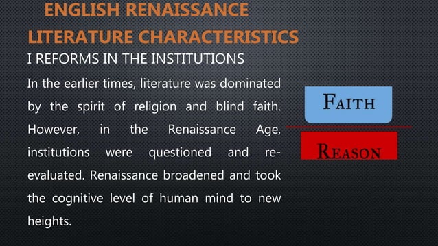 Literature in Renaissance England | PPTX
