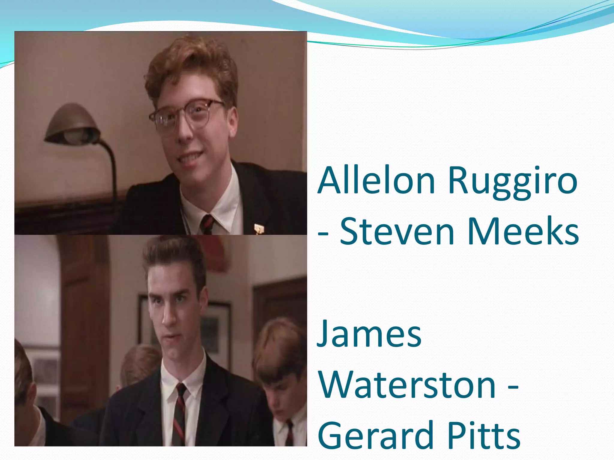 The Analyze Movie "dead poet society" | PPT