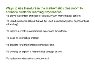 Literature + math = a perfect match | PPT