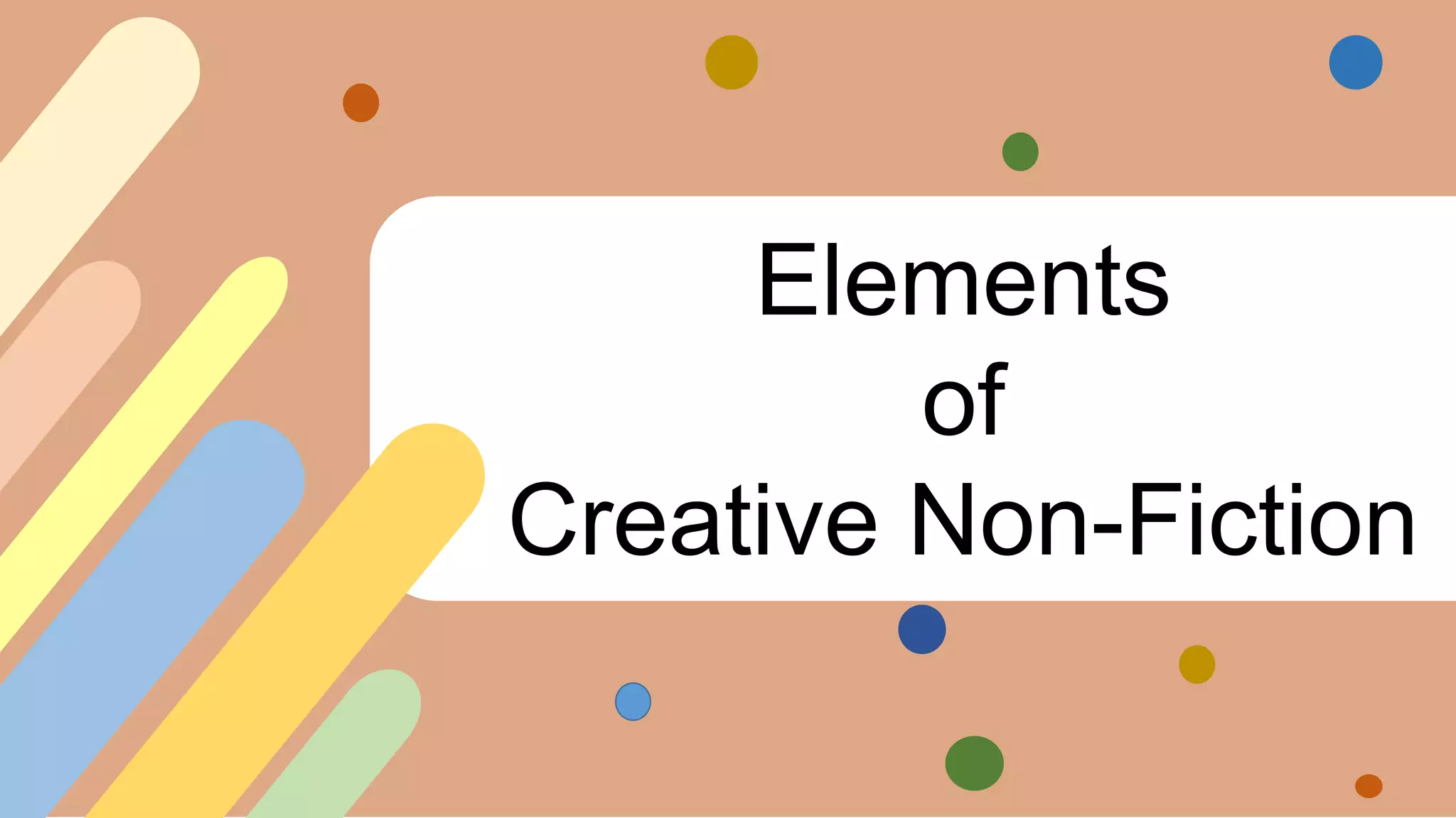 Literature non fiction ppt | PDF