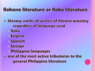 Literature of ilocos region | PPTX