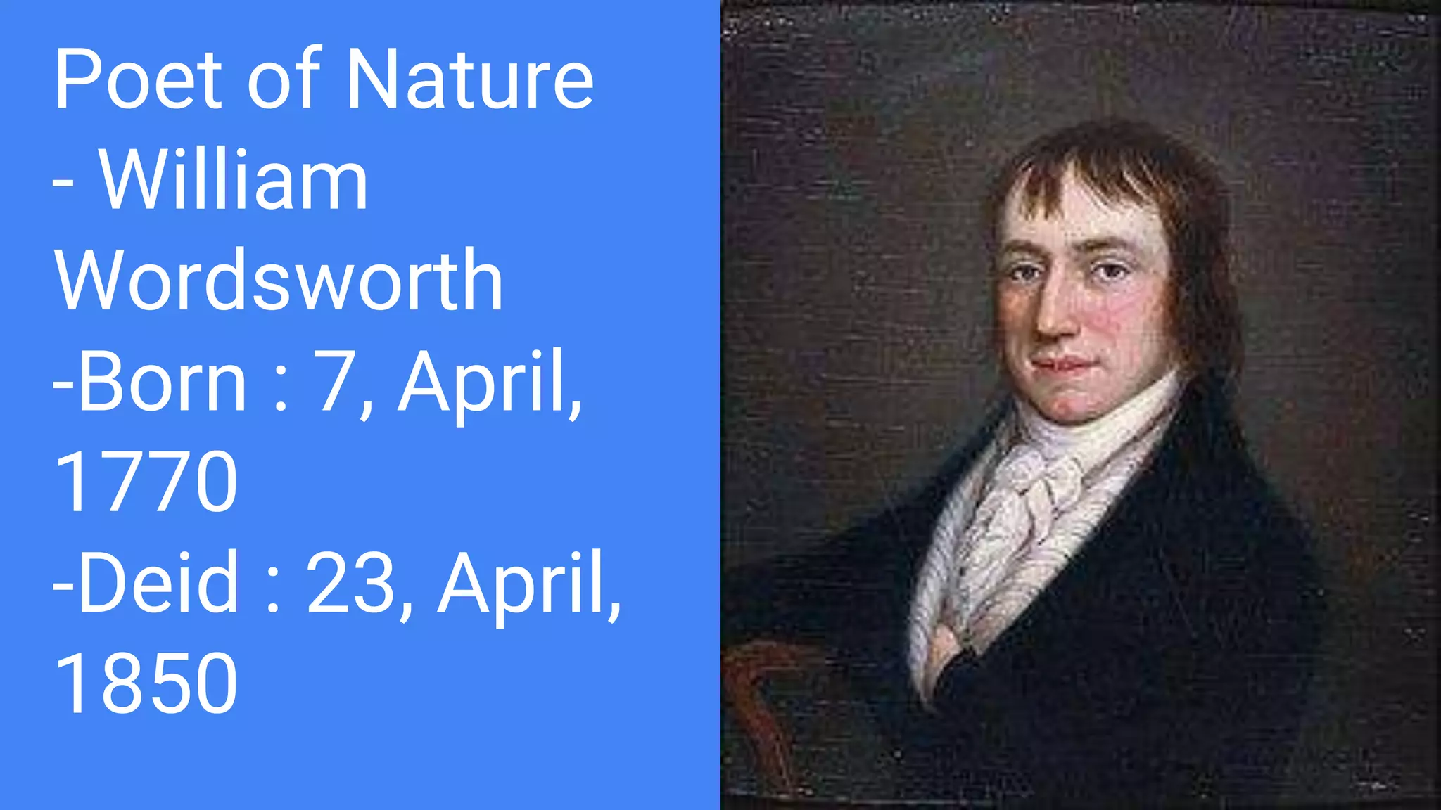 Wordsworth As a Poet of Nature | PPTX