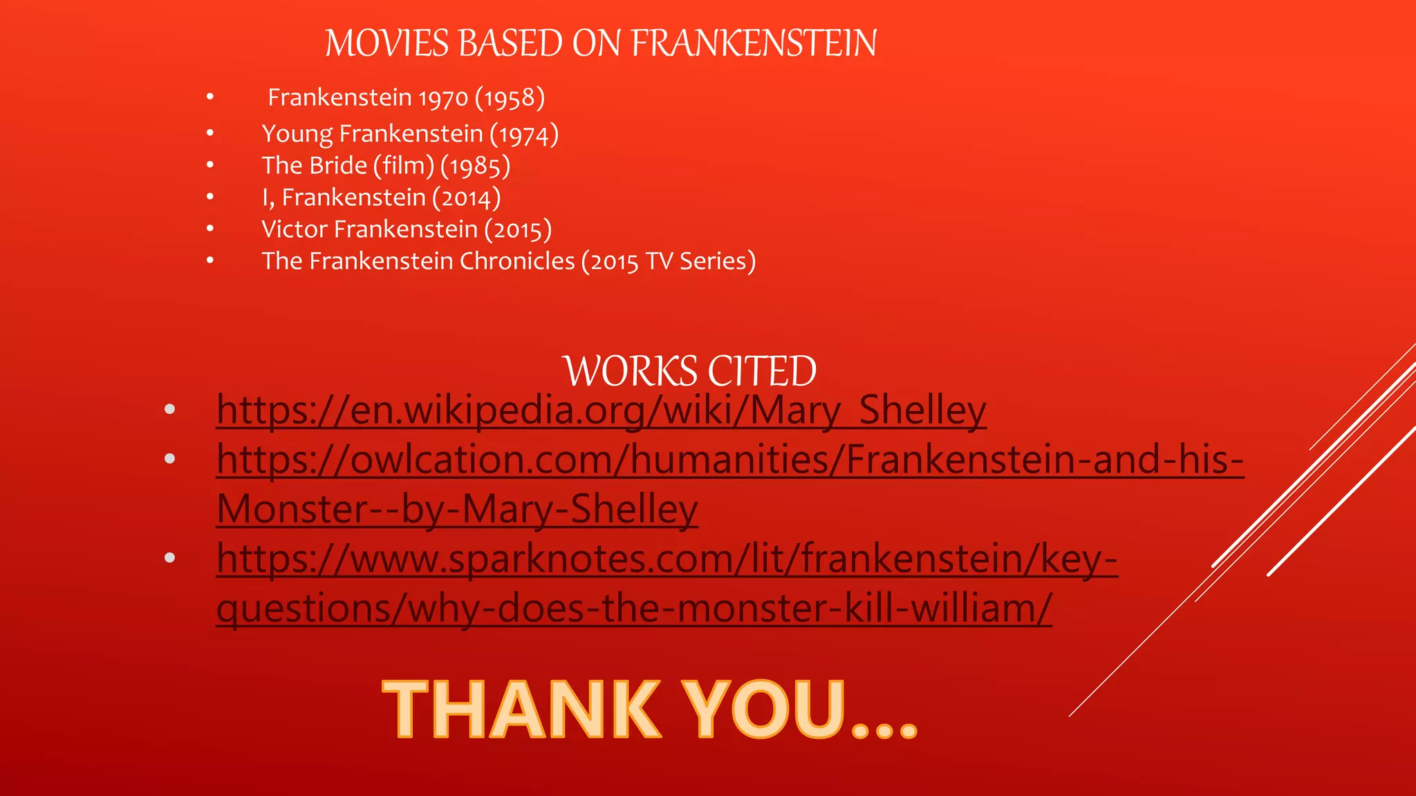 The Relationship Between Victor Frankenstein And Monster | PPTX