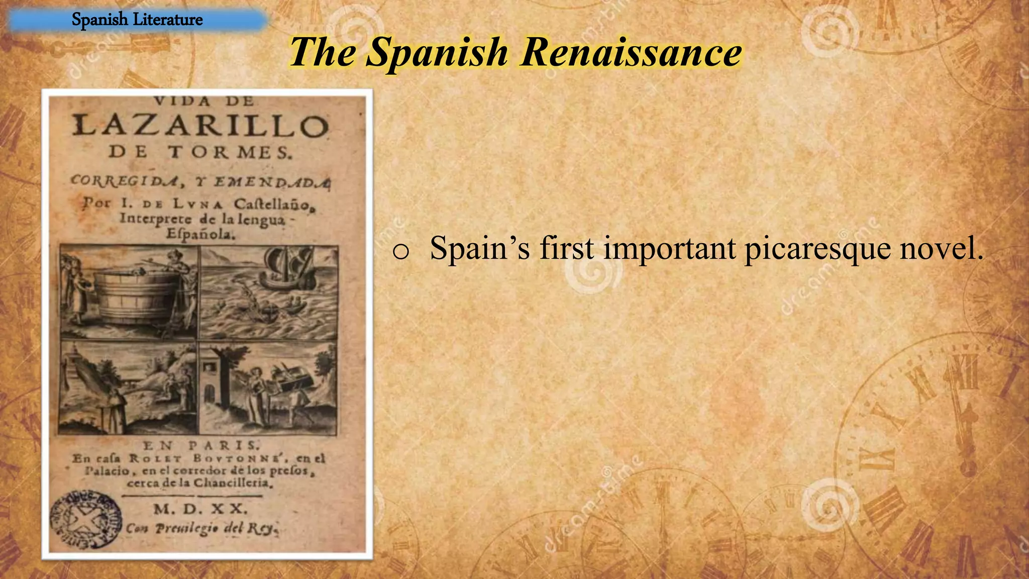 Literature of Spain | PPTX