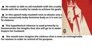 Lady macbeth - Feminist Reading,Macbeth | PPTX