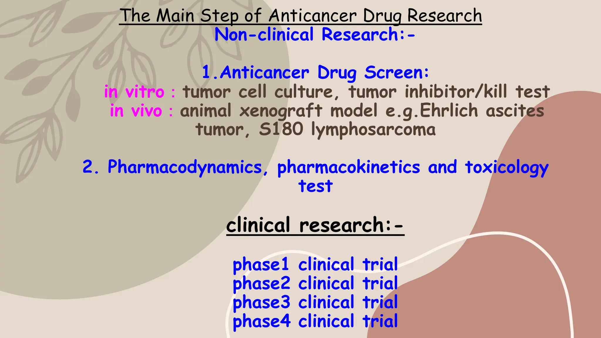 Cancer and anti-cancer drugs and drug molecules.pptx
