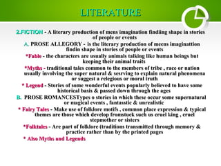 Literature And Its type | PPT