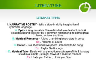 Literature And Its type | PPT
