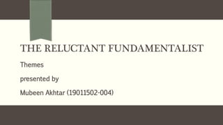 postmodernism elements in the novelThe Reluctant Fundamentalist by ...