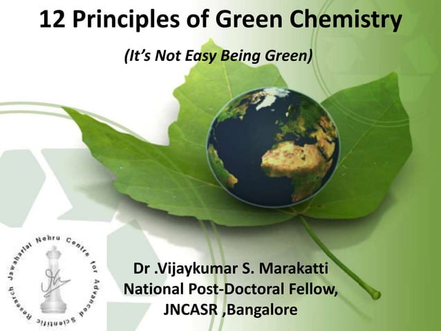 12 principles of Green chemistry | PPT